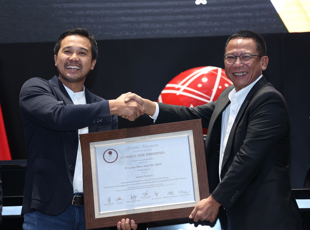 Listing Ceremony of PT Graha Mitra Asia Tbk (RELF) on Indonesia Stock ...